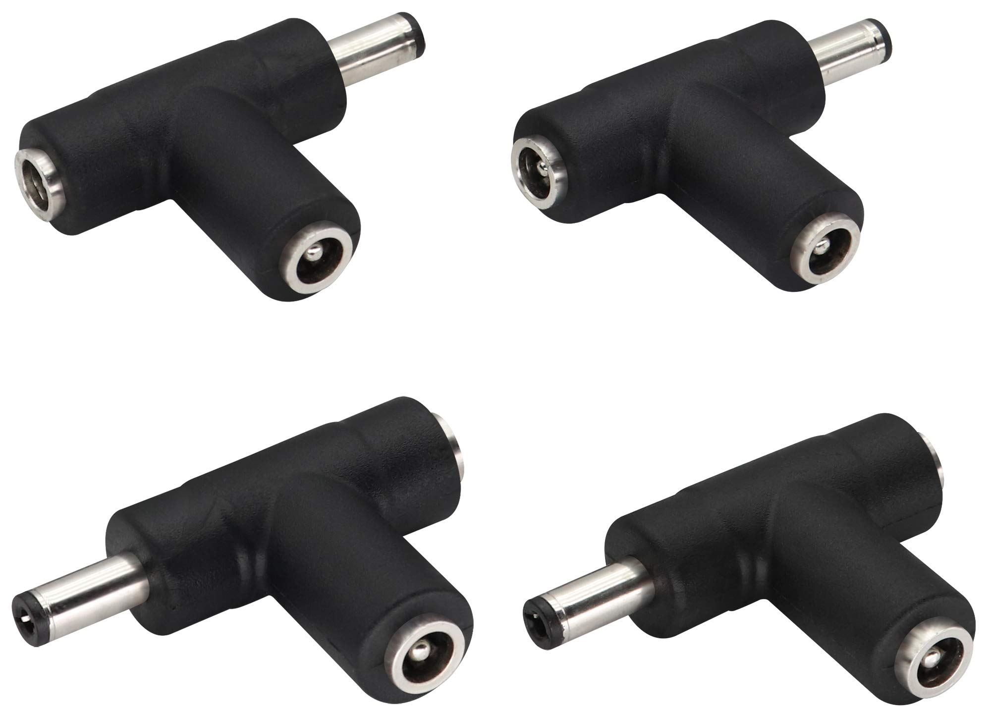 Amazon.com: zdyCGTime 90 Degree Angle DC 5525Female to Male&Female ...