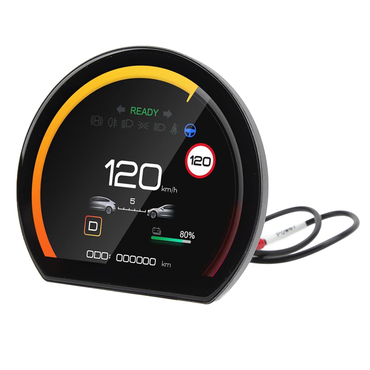 Car HUD Display, Auto Brightness Digital Speed HUD Gauge Model 3 Y (#2 ...