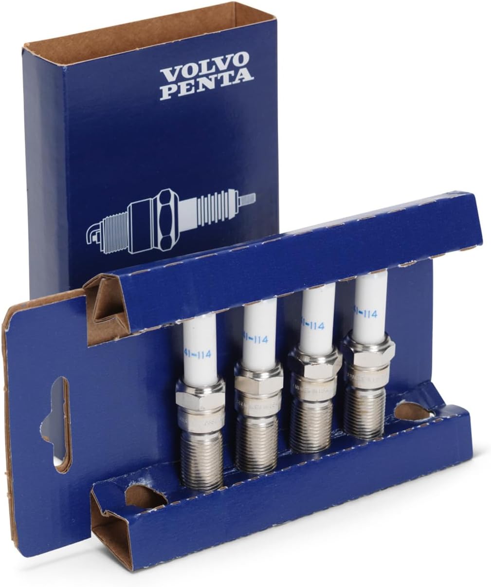 Volvo Penta OEM AC Delco 12622441 41-114 Iridium Spark Plug Kit, 22431178