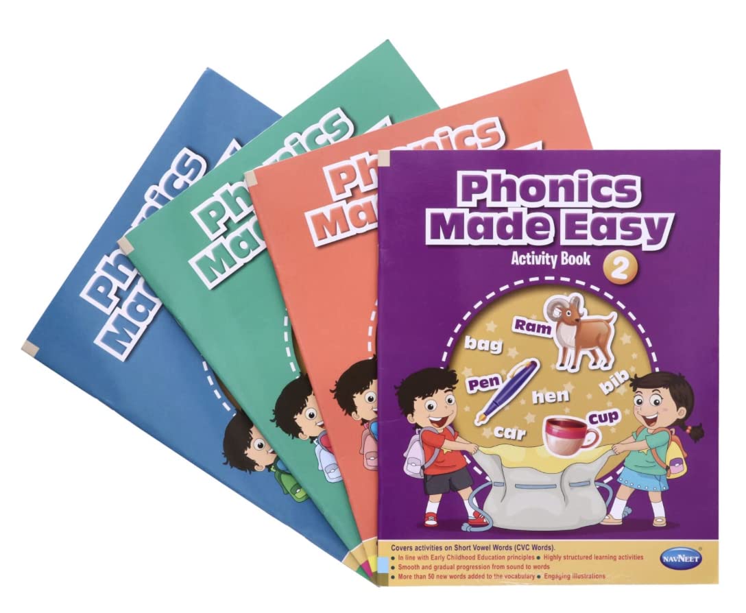 phonics made easy activity book combo of 4 books : navneet publication ...