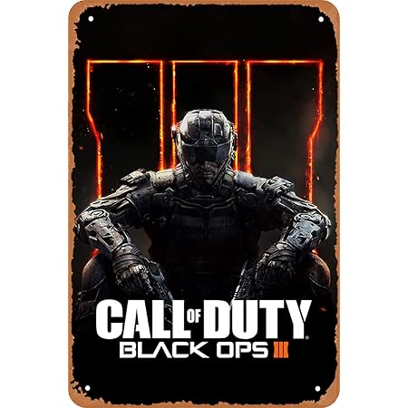 Amazon.com: Call of Duty Black OPS 3 Game Poster Video Game Tin Metal ...