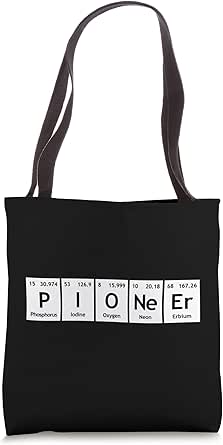 Amazon.com: Periodic Table of Elements Chemistry Fun Words PIONeEr Tote ...