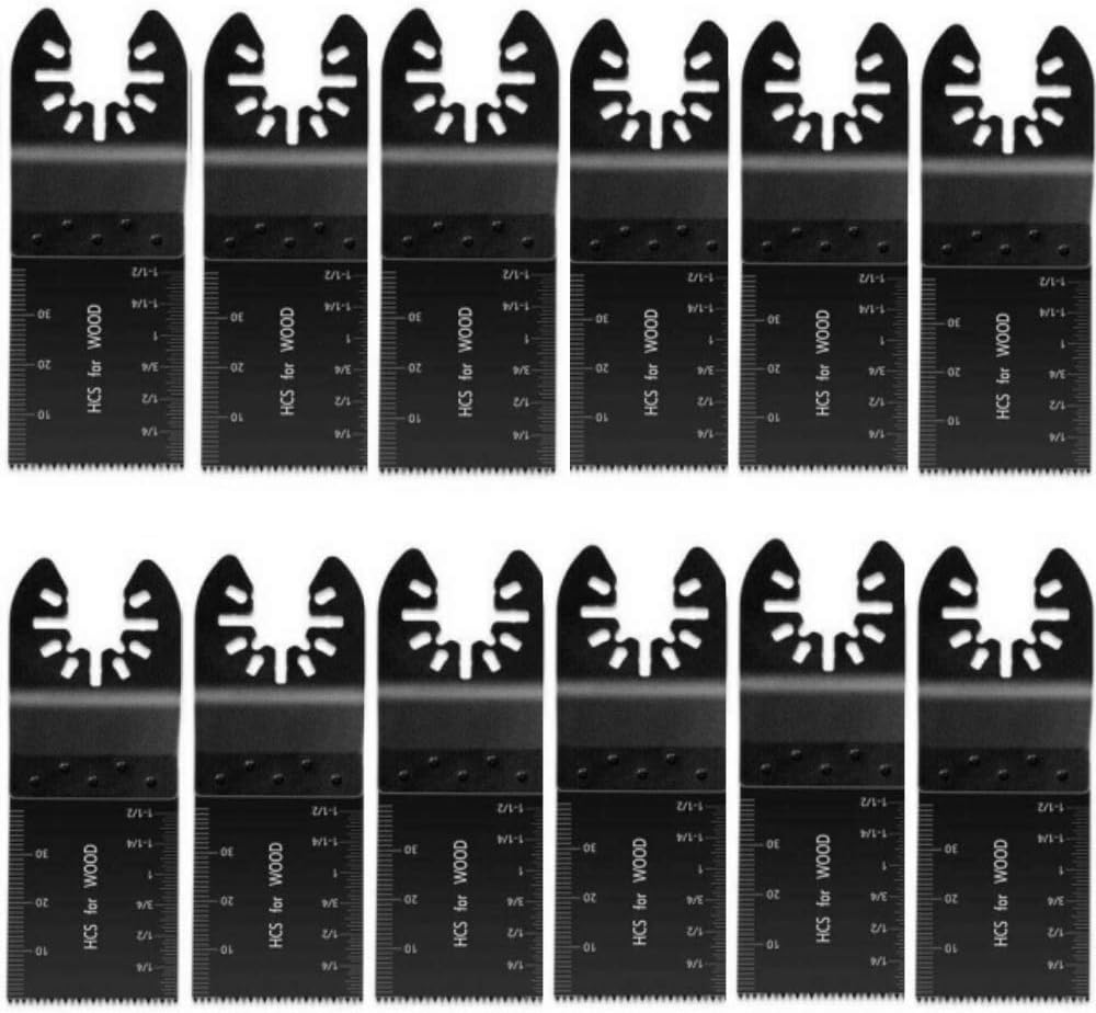 HOUSON 10Pcs 34mm Universal Oscillating Saw Blades Quick Release Durable Professional Wood ...