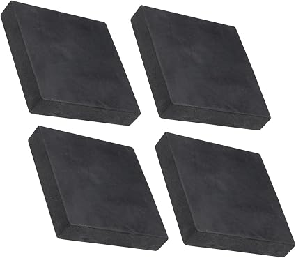 TA-VIGOR 4Pcs Rubber Anti Vibration Pads, 100mm x 100mm x 20mm (LWT ...