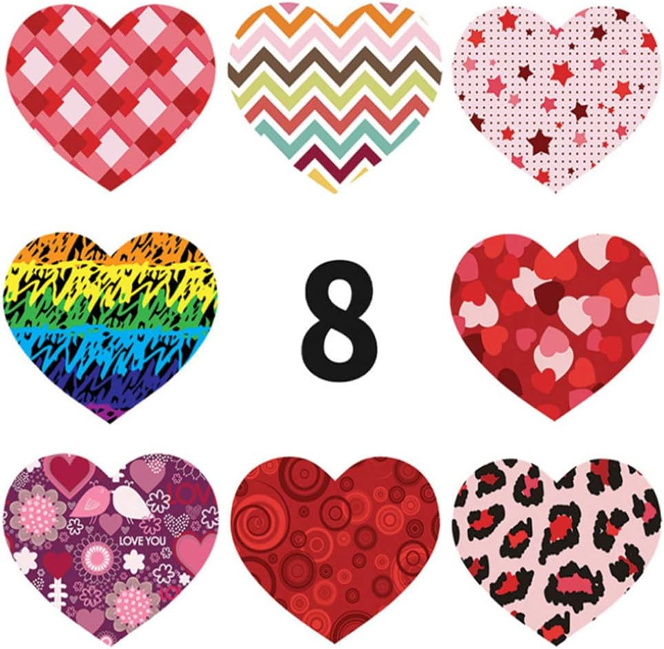 Calcomanías para el día de San Valentín 500 calcomanías de corazón de ...