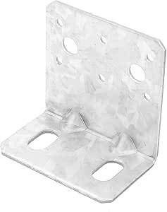 10 Pcs 4x4 Post Base Bracket with Reinforcement Ribs, L Right Angle ...