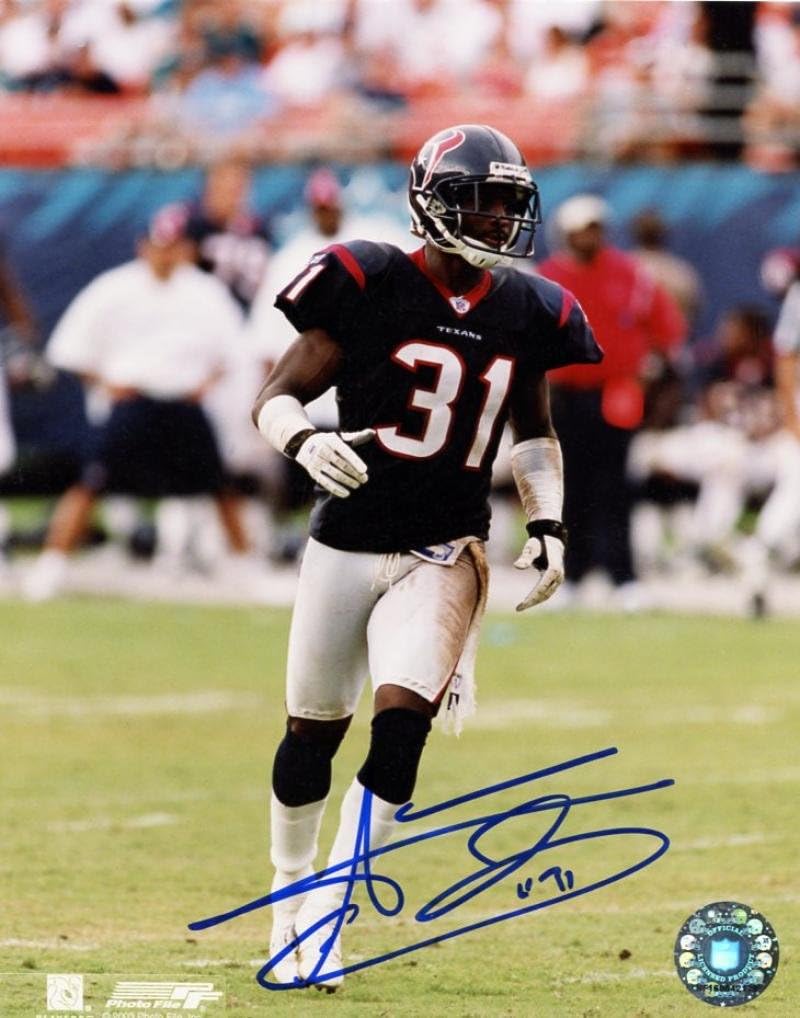 AARON GLENN HOUSTON TEXANS SIGNED AUTOGRAPHED 8X10 PHOTO W/COA at ...
