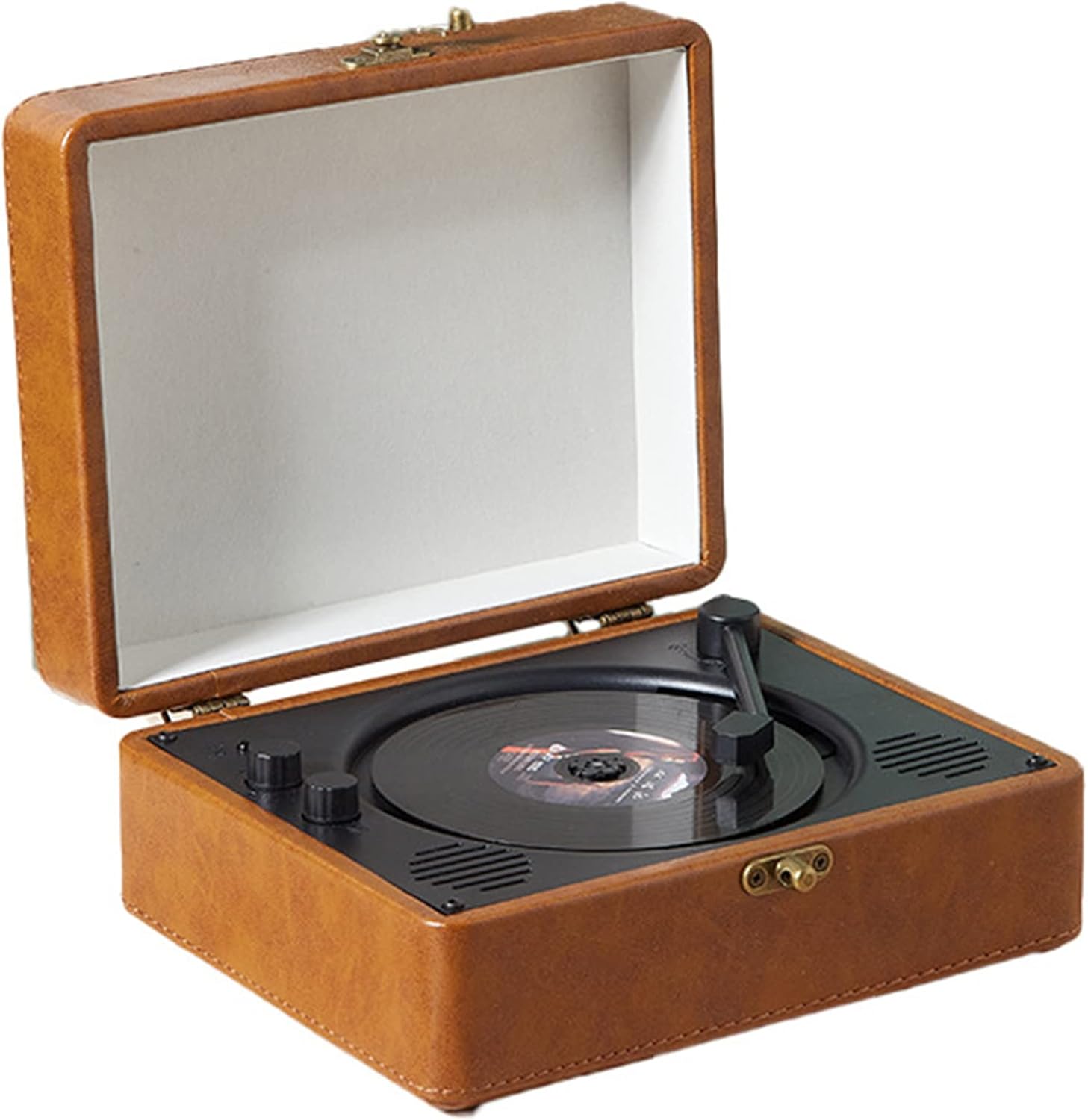 Retro Radio,Retro Bluetooth Record Player, Belt-Drive 3-Speed Vinyl ...