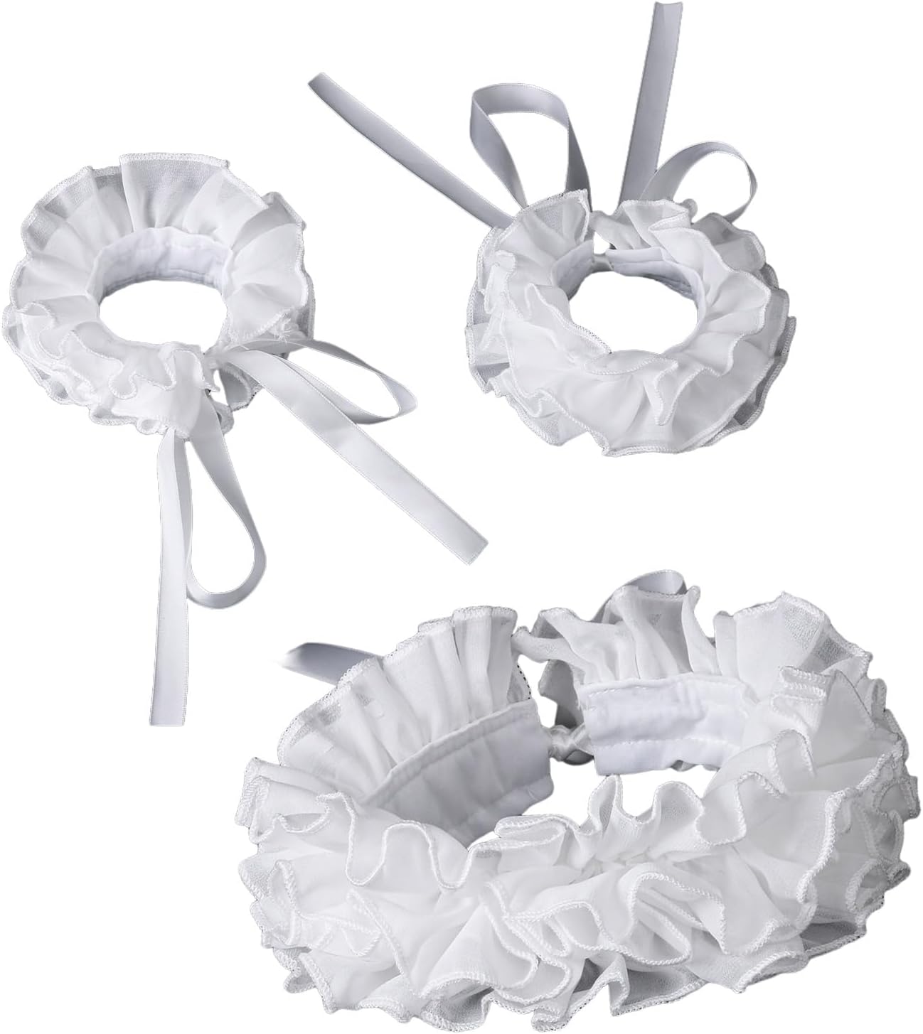 Amazon.com: LIURONGNI Elizabethan Ruffle False Collar Victorian Style ...