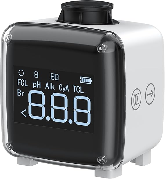 Amazon.com : Pawfly 6 in 1 Digital Water Testing Kit, Digital Hot Tub ...