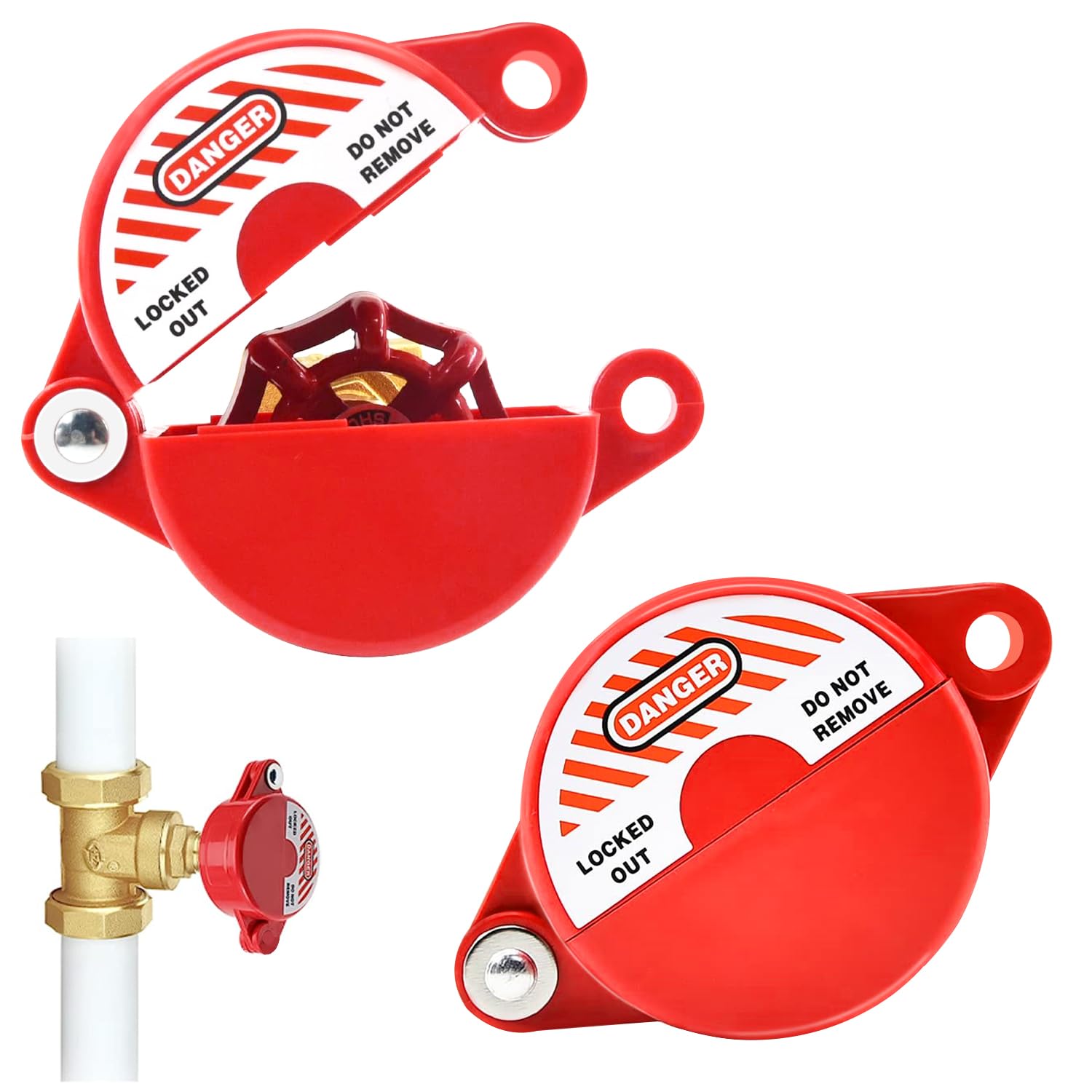 Snapklik.com : Smseace 2Pcs Gate Valve Lockout Suited For 1to2-1/2gate ...