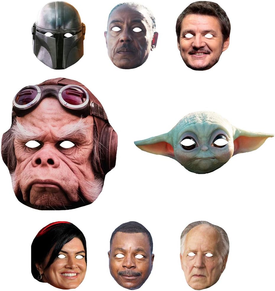 Buy The Mandalorian Celebrity Face Masks Pack For Adults Parties Party ...