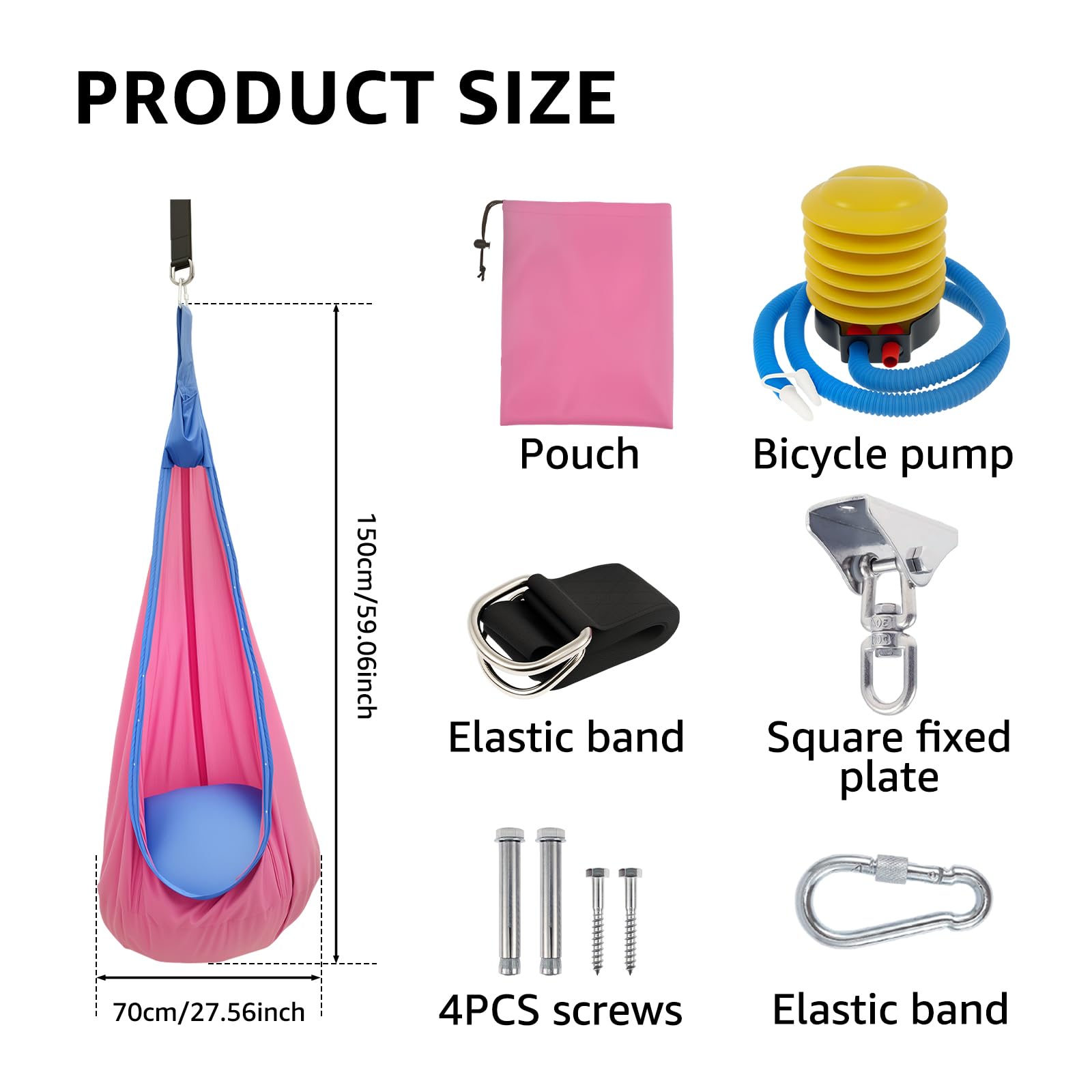 Snapklik.com : Light Up Pod Swing For Kids Offers Adjustable Effects ...