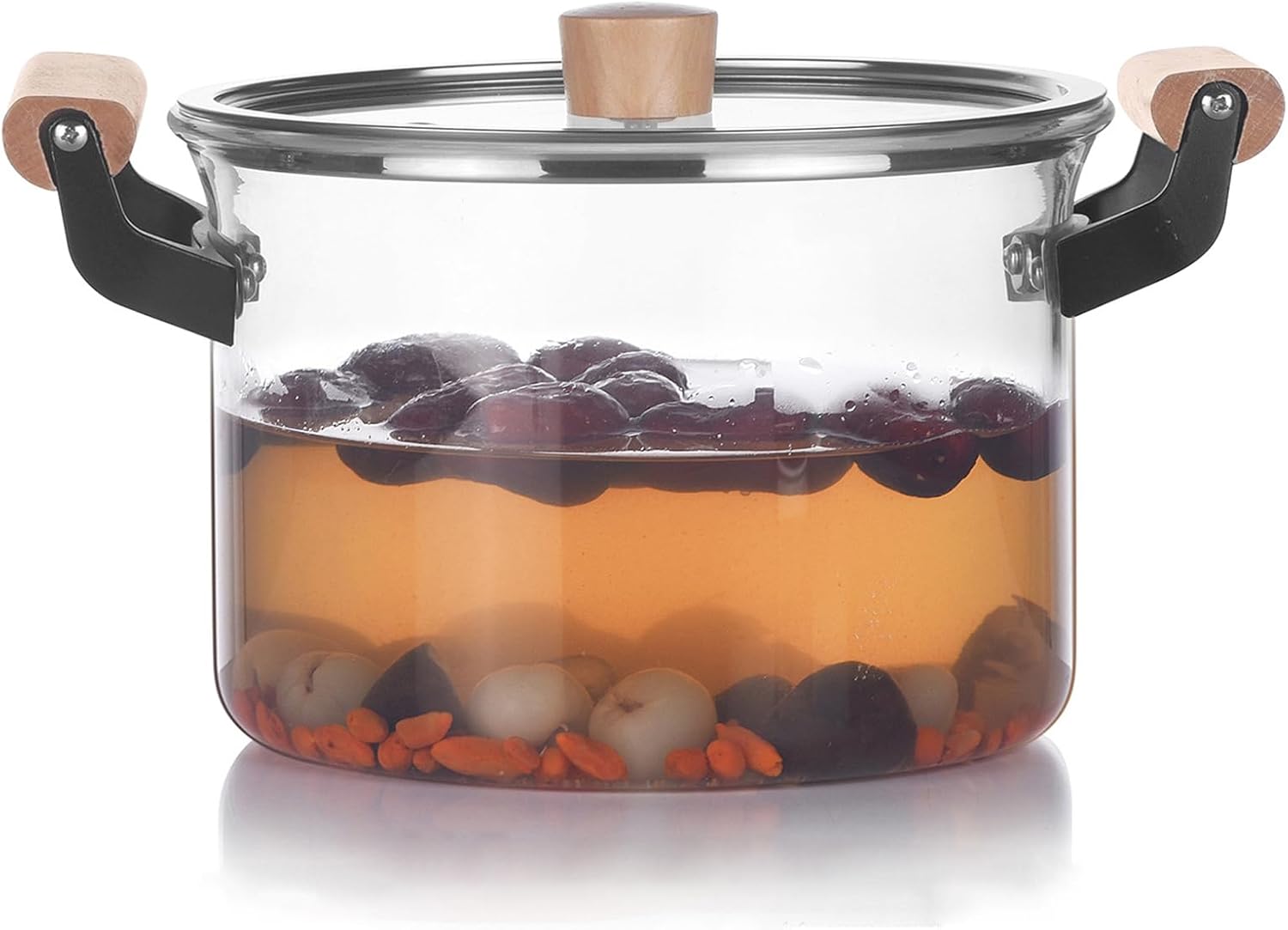 Amazon.com: 3.5L Clear glass saucepan for Cooking on Stove - Glass ...
