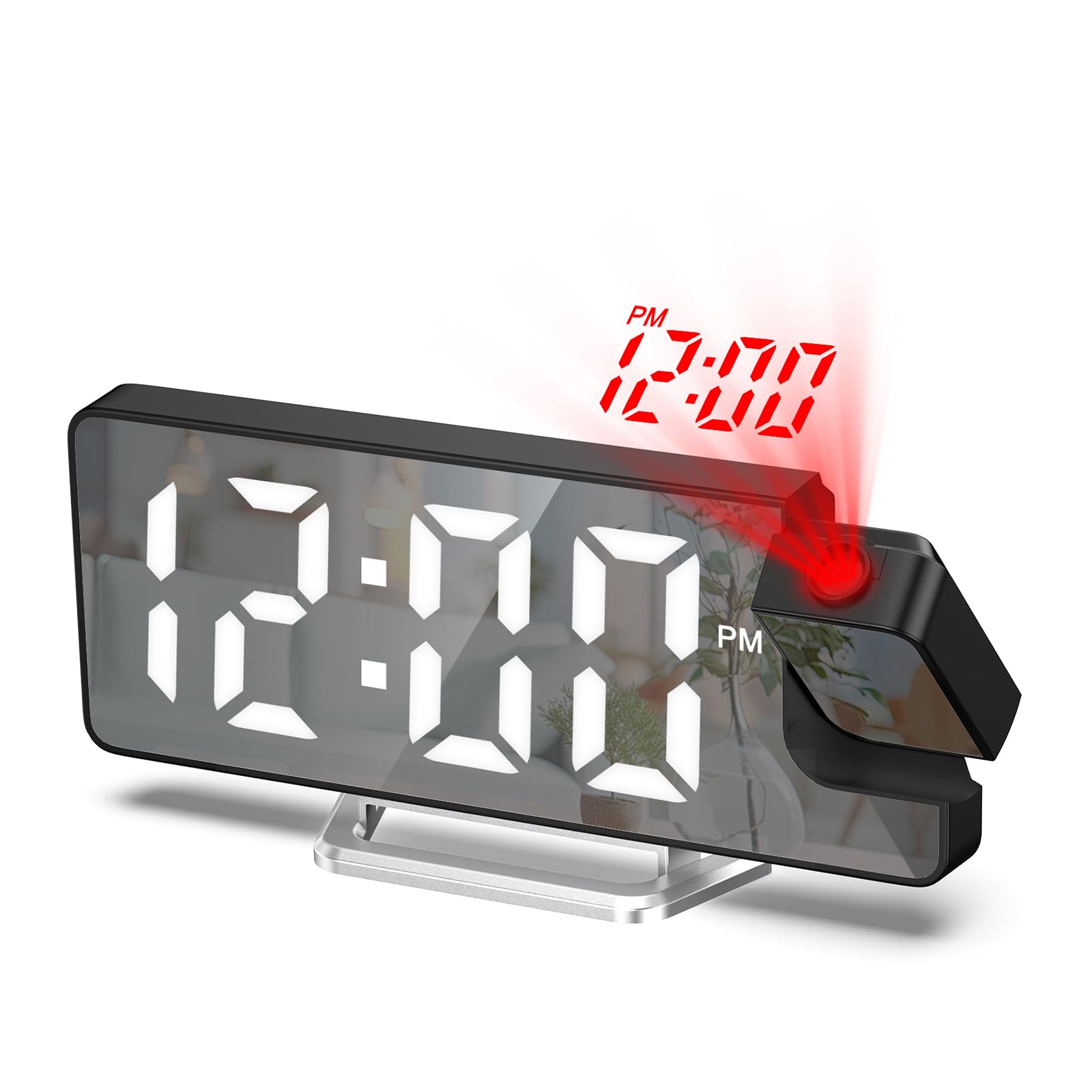 Amazon.com: ORIA Projection Alarm Clock, 7.9'' Digital Alarm Clock with ...