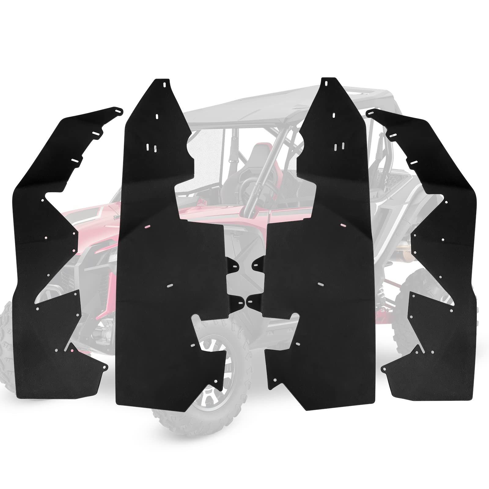 KEMIMOTO UTV Fender Flares Mud Flaps UTV Mud Guards Compatible with ...