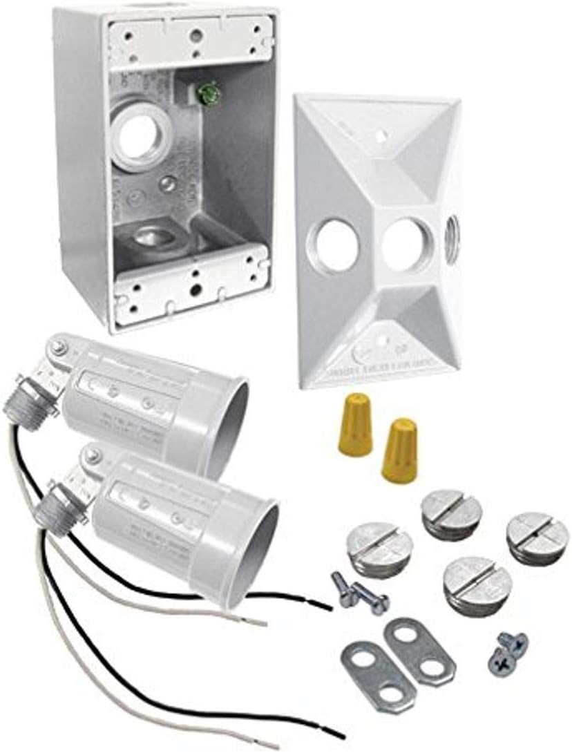 Raco 5818-6 Rectangular Box & Light Kit - White - Electrical Boxes ...