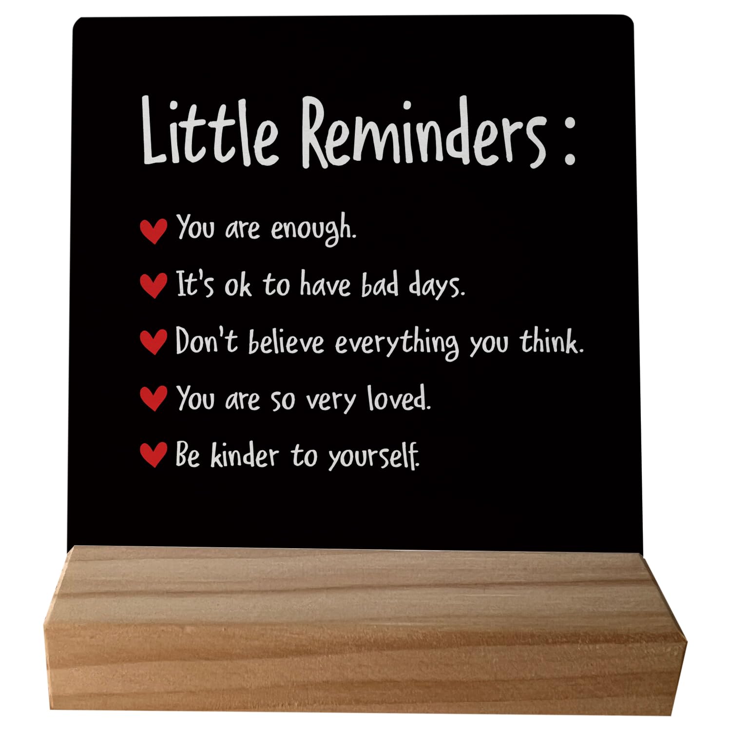 Amazon.com: grapehiker Little Reminders You are Enough Desk Plaque Sign ...