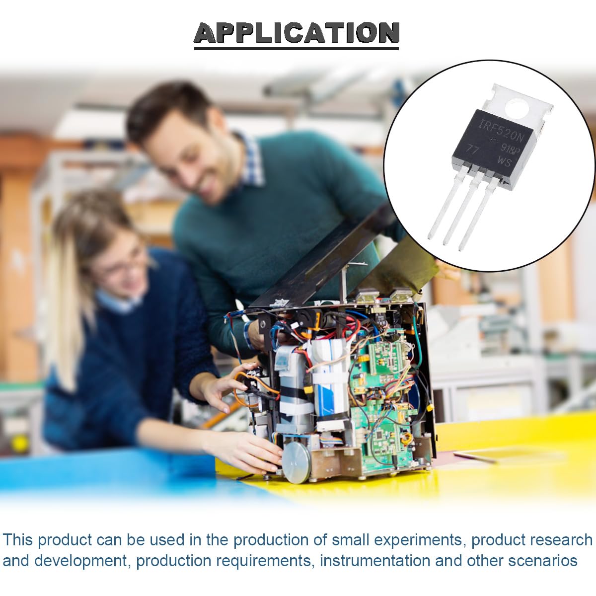 Snapklik.com : DAOKAI IRF520N Mosfet Transistor N-Channel 9.7A 100V ...