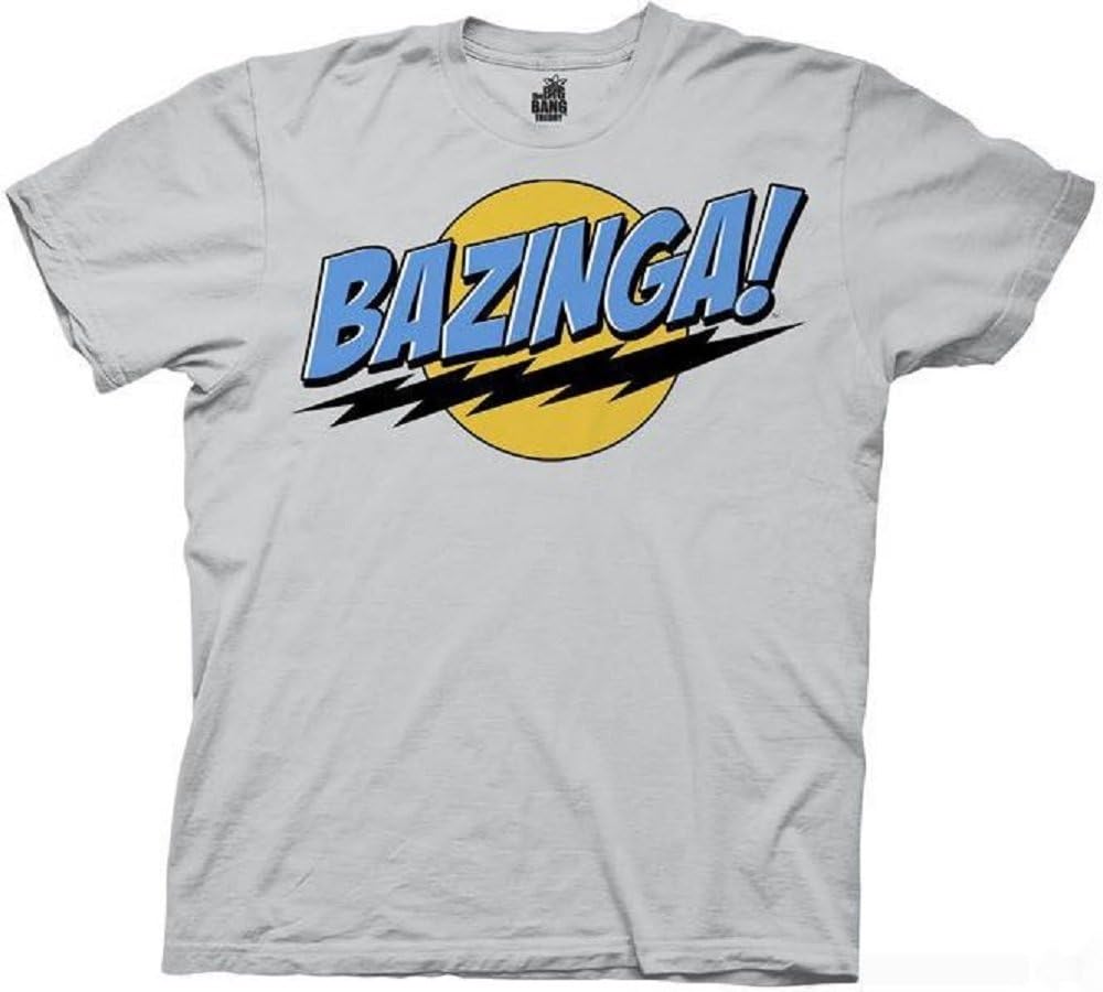 Amazon.com: Big Bang Theory - Bazinga T-Shirt with Cape Grey : Clothing ...