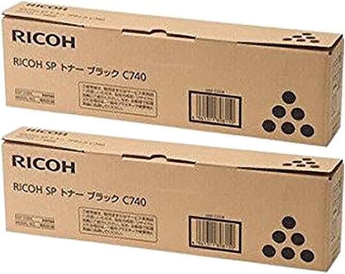 Amazon.co.jp: リコー RICOH SP トナーC740 ブラック2本セット 純正品 RICOH SP C740 : パソコン・周辺機器
