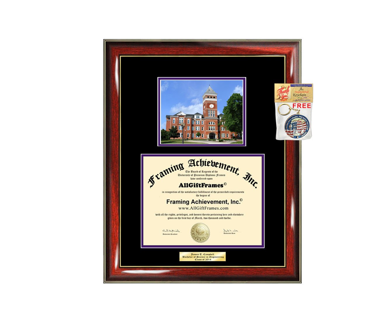 Marco De Diploma De Clemson Clemson University Diploma Frame