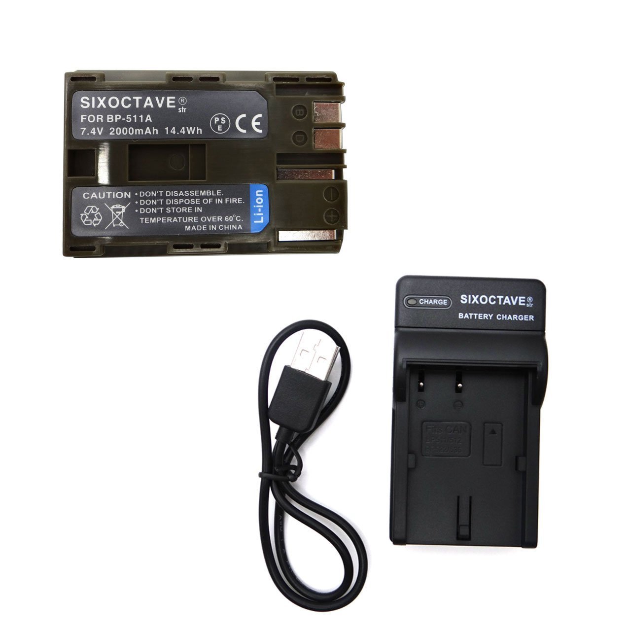 BP-511 BP-512 BP-511A BP-514 2個セット 互換バッテリー 純正充電器で充電可能 残量表示可能 イオス EOS CANON キヤノン