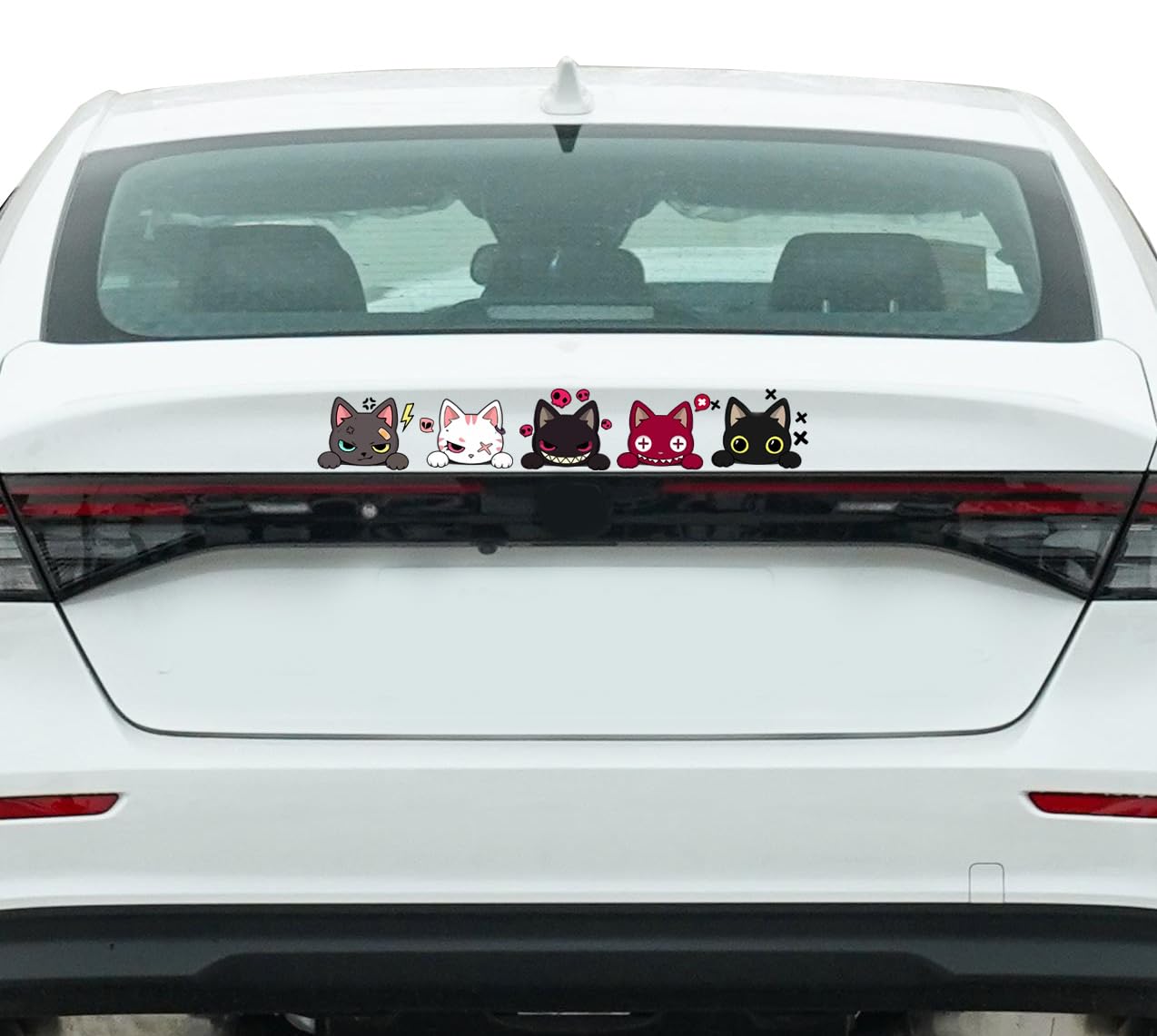 Snapklik.com : Cute Funny Cats Car Decal Sticker 5 Different Cartoon ...