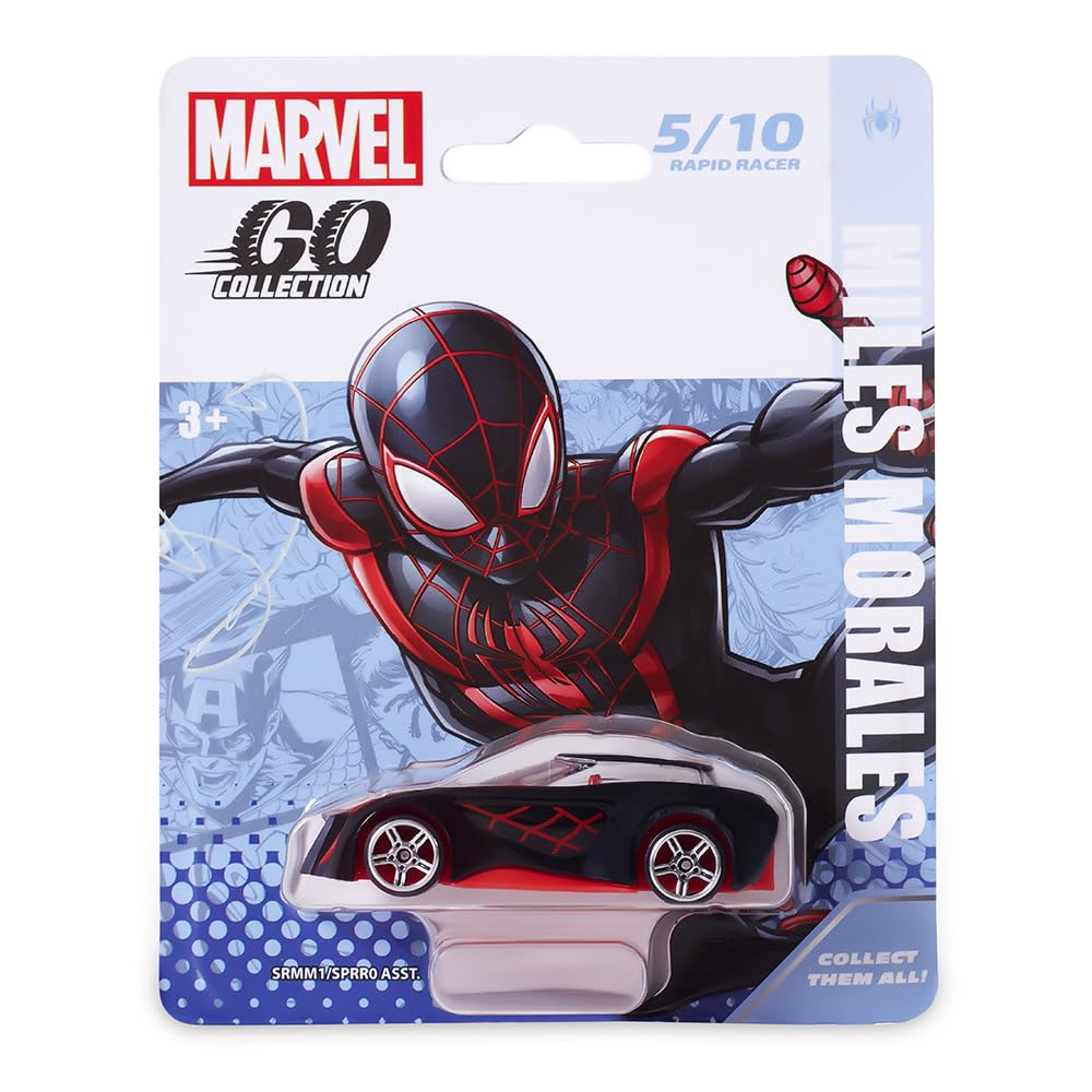 Marvel Miles Morales Diecast Rapid Racer Toy Car | 1:64 Diecast Toy Car ...