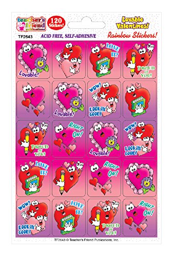 Lovable Valentines Rainbow Stickers: 9780439502948: Amazon.com: Books