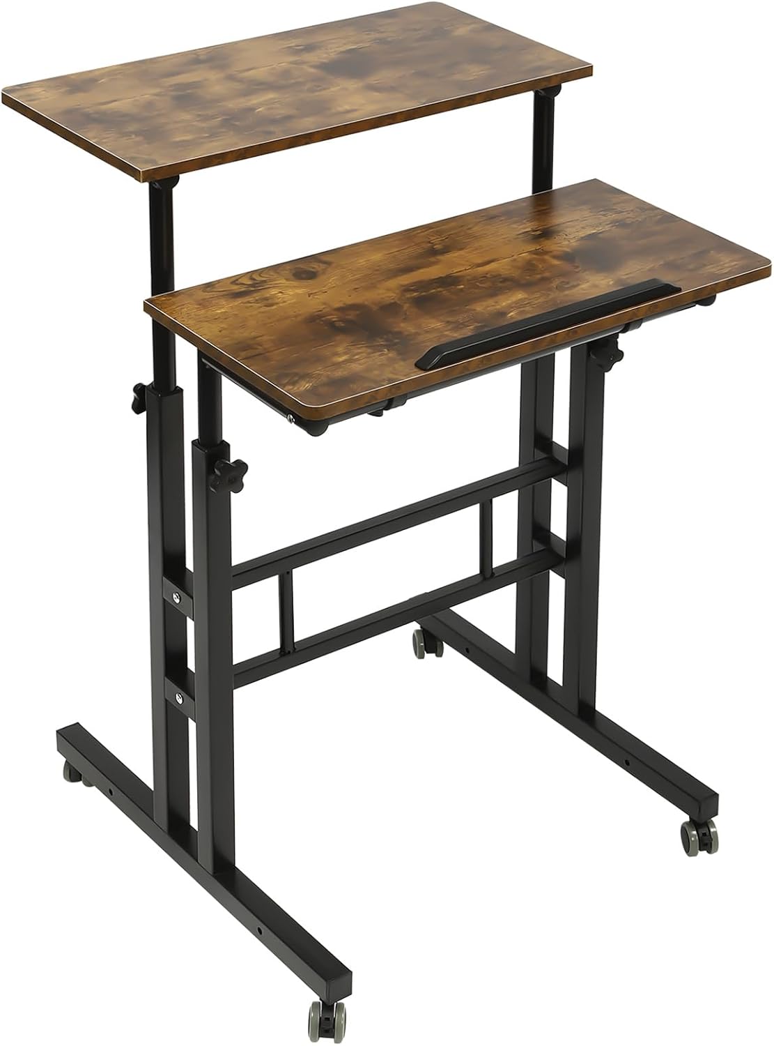Amazon.com: Mobile Stand Up Desk,Mobile Standing Desk,Adjustable ...