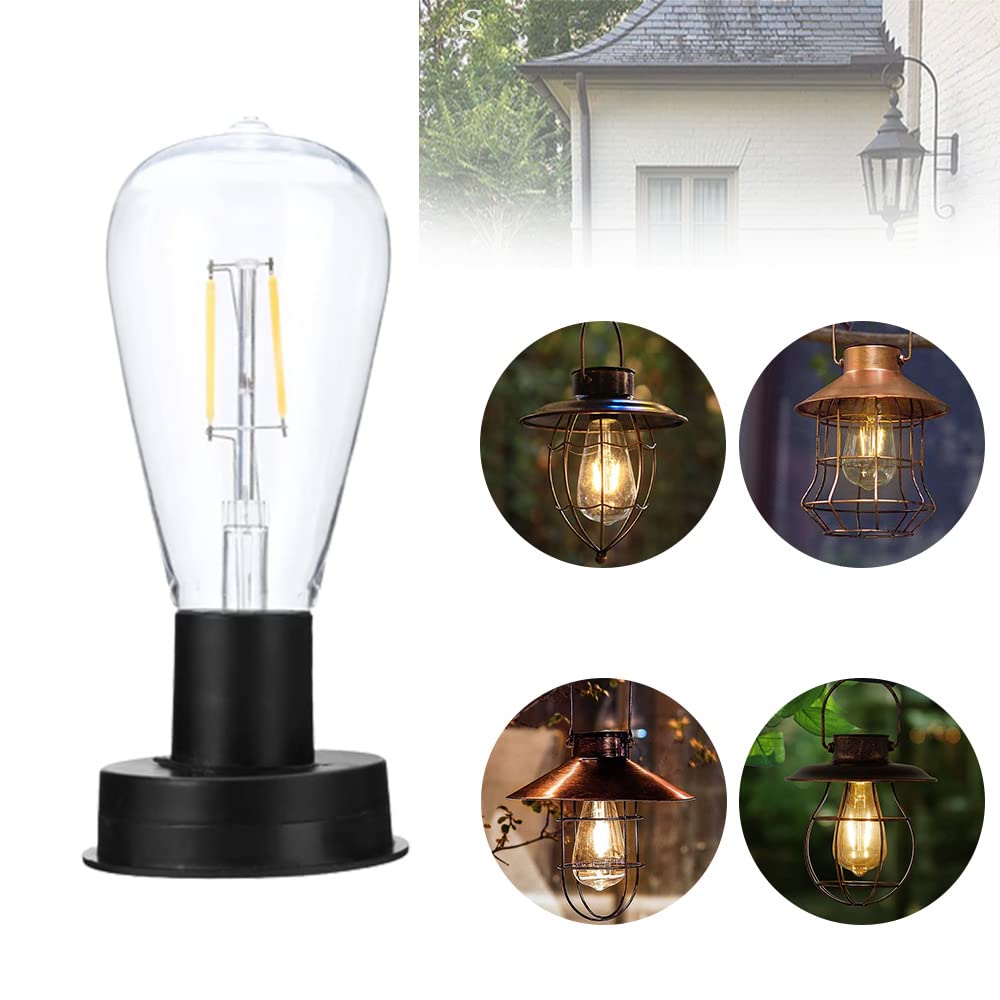 STRGZR Solar Light Bulbs, Solar Light Replacement Top Part with Bulbs ...