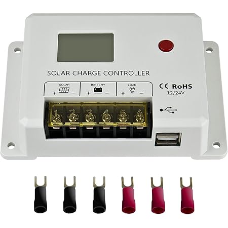Amazon.com : EPsolar LS1012EU PWM 10A w/USB Solar Panel Regulator ...