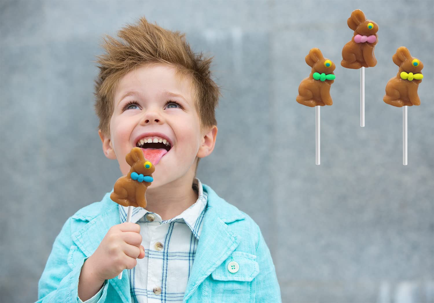 Snapklik.com : Fruidles Chocolate Flavored Easter Bunny Lollipops ...