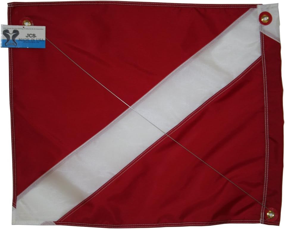 Amazon.com : JCS Nylon Boat Dive Flag with Brass Grommets & Steel ...
