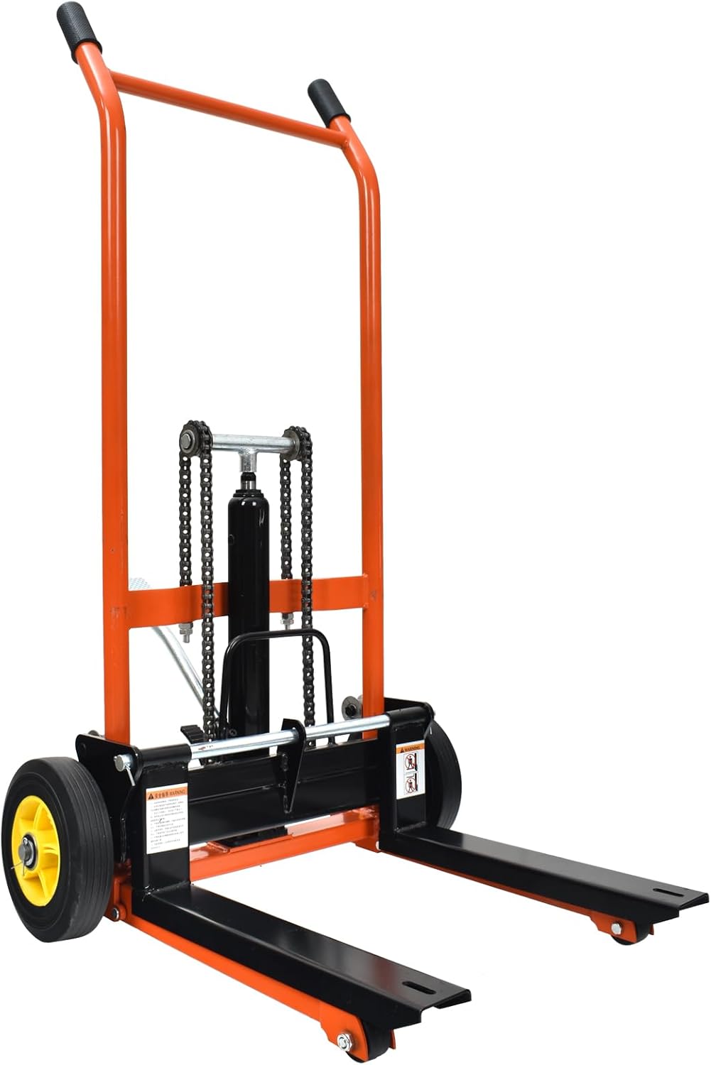 Amazon.co.jp: Fkstyle【トラックへの積み込みに最適】 ハンドリフター 200kg 手動走行式 スタッカー 最高位90cm 油圧 ペダル式 フォークリフト 昇降 運搬 ...