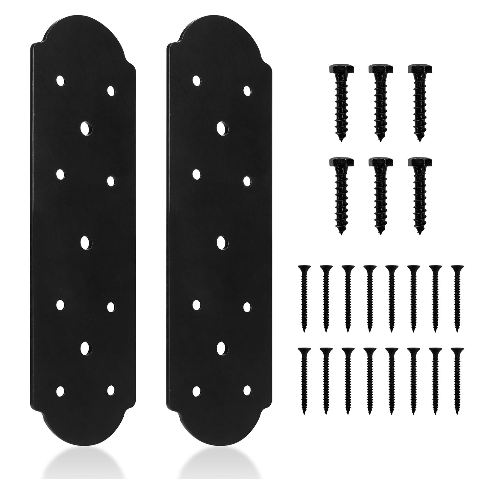 Amazon.com: Rasugarlary I Shape Steel Flat Bracket, 4 Pcs 10" X 3" Flat ...