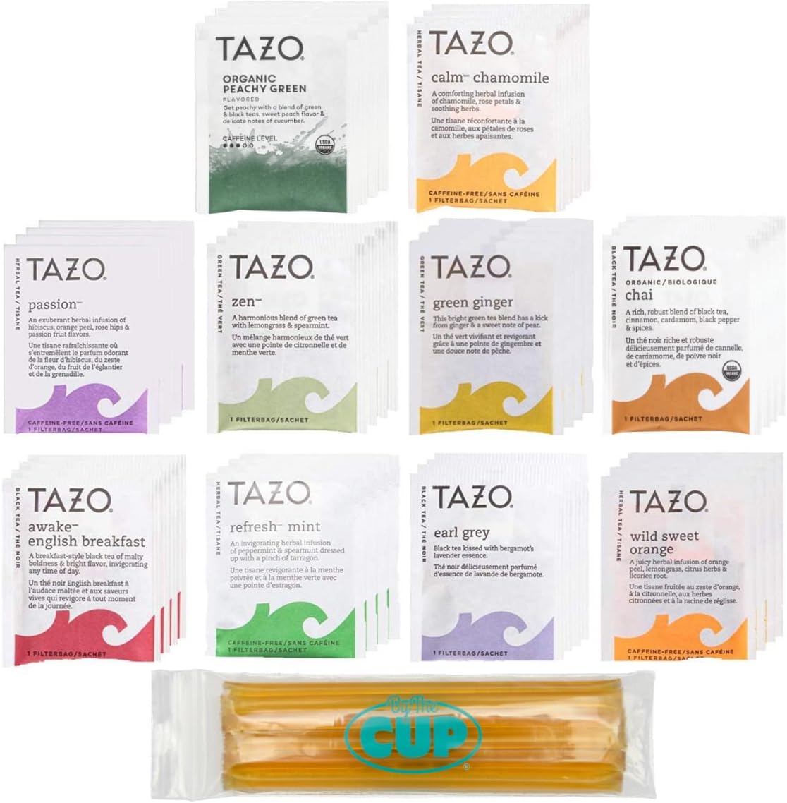 Amazon.com : Tazo Passion and Wild Sweet Orange tea bundle,40 count,1 ...