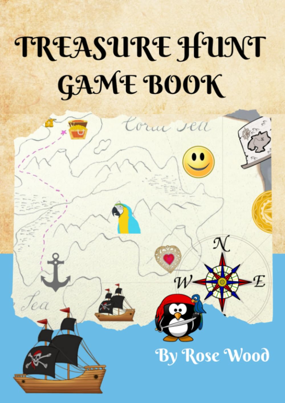 Treasure Hunt Game Book: A Pirate Scavenger Hunt For Kids Aged 7 to 11 ...