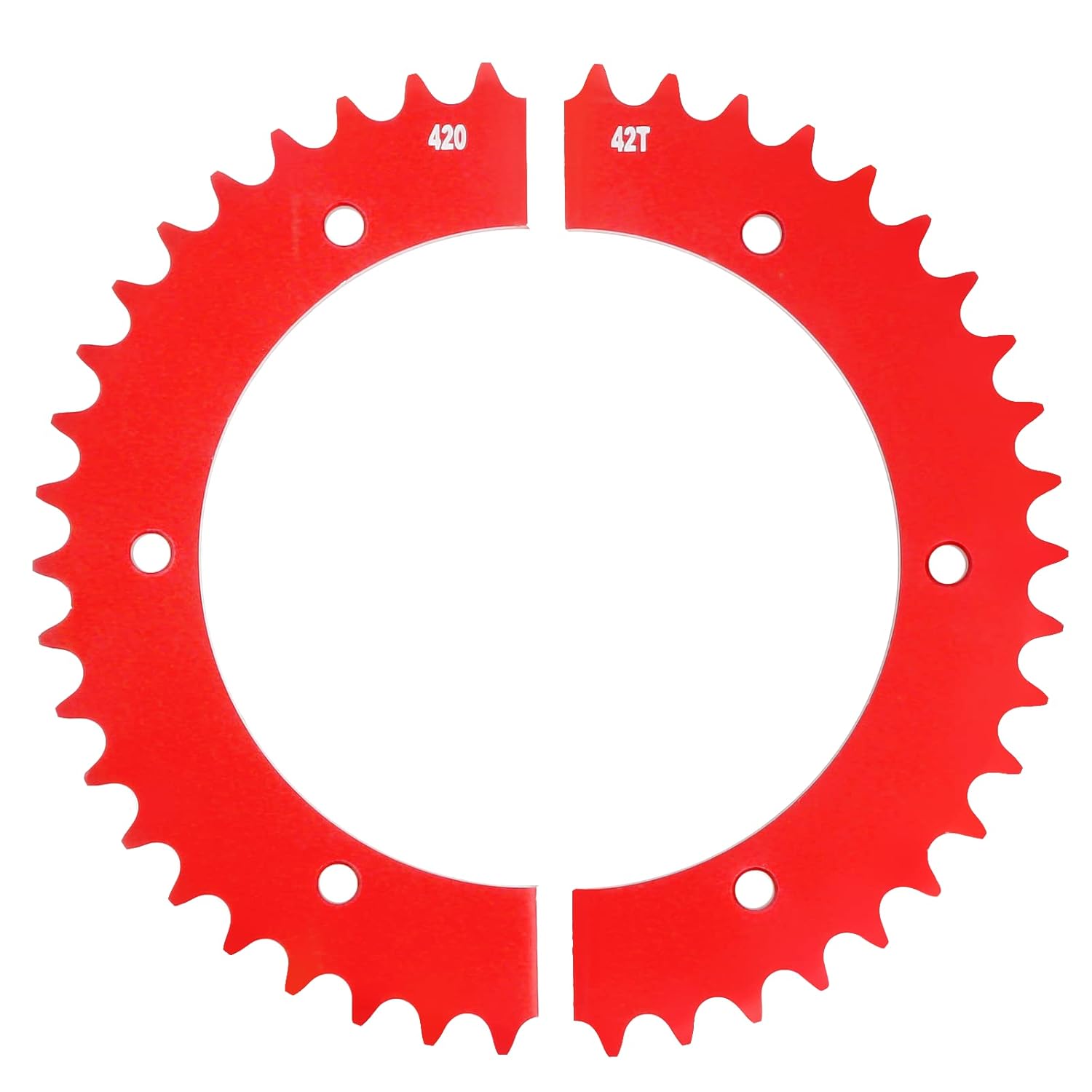 Amazon.com: Split Sprocket 42 Tooth for #420 Pitch Chain Sprockets for ...