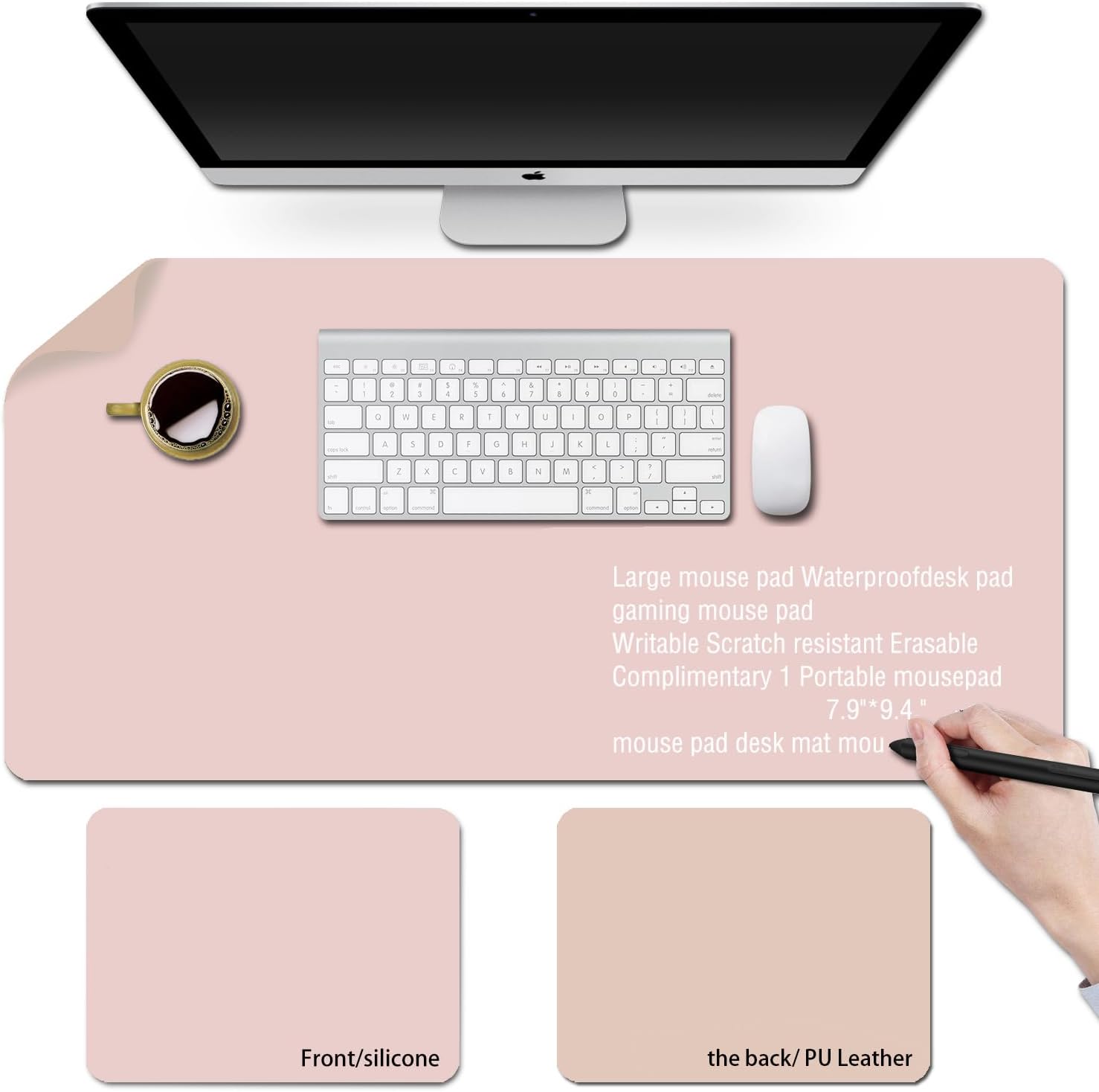 Amazon.com : Baestappy Erasable writable(Frontside) Table mat,Dual ...