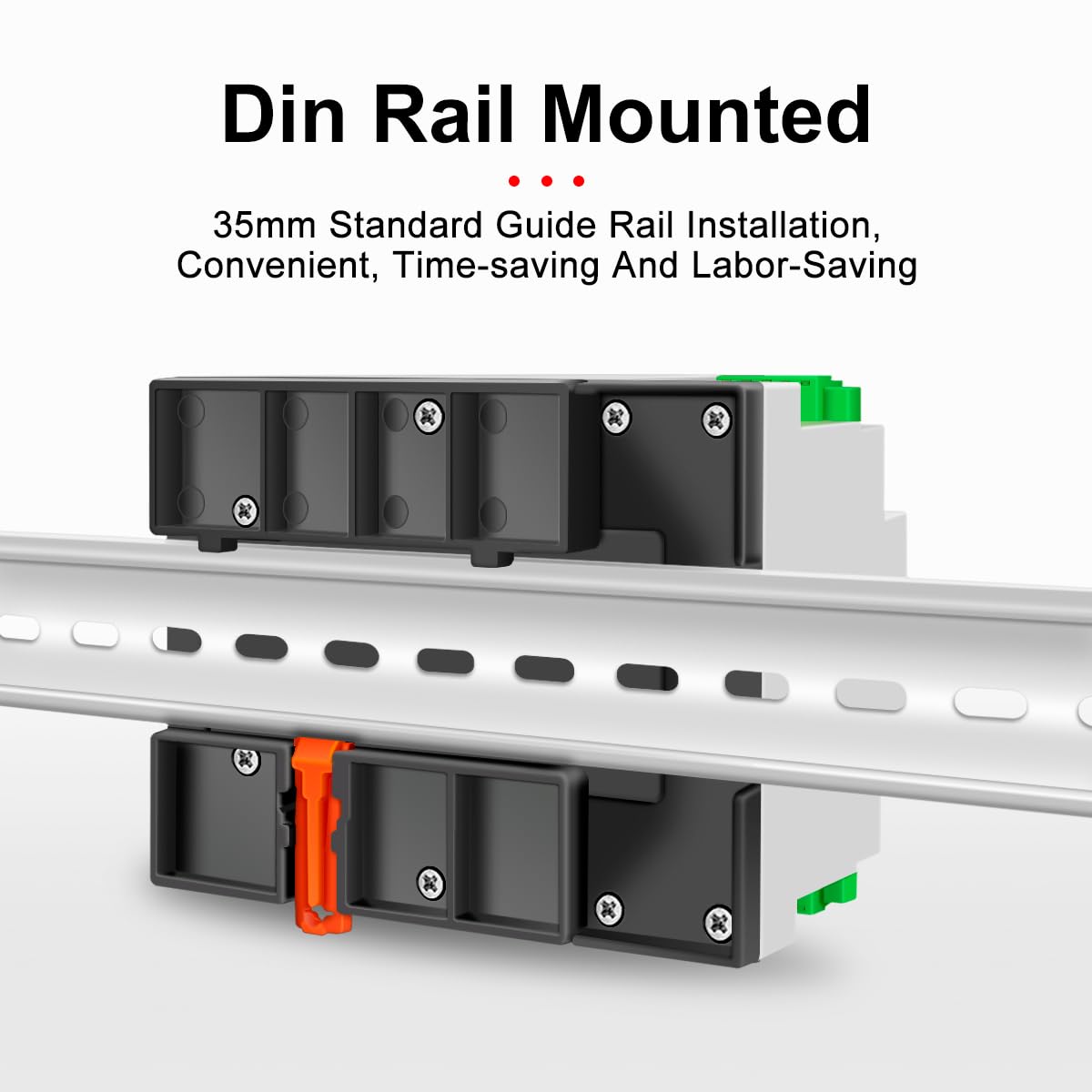 Din Rail Mounted PV Switch Solar PV System ATS Automatic Transfer ...