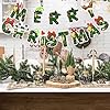 Merry Christmas Bunting Banner, Christmas Letter Garland Banner Xmas ...