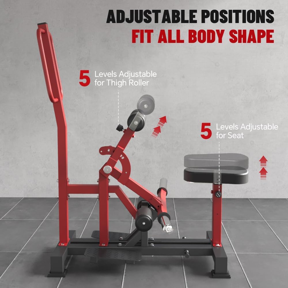 Standing Hip Thrust Machine, 660LBS Plate Loaded Vertical Hip Thrust ...