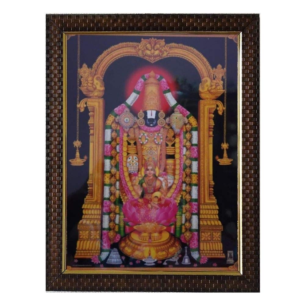 Lord Tirupati Balaji Venkateswara Swamy Pooja Photo Frame | Desertcart ...