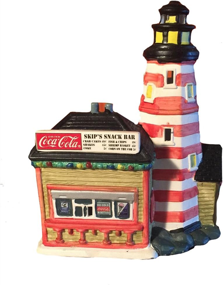 Amazon.com: #56218 Coca Cola Lighthouse Snack Bar Retired : Home & Kitchen