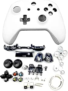 White for XboxOne S Extra DIY Housing Case Shells Full Set Replacement ...