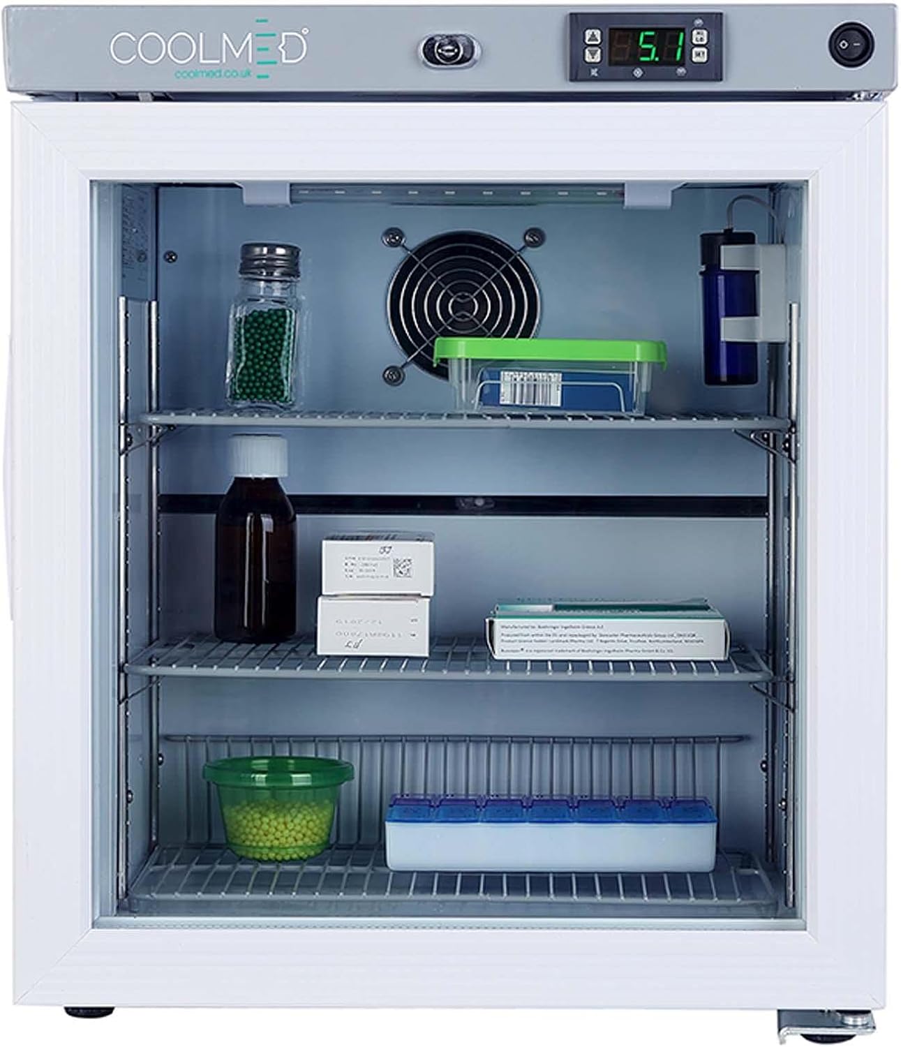 CoolMed CMG29 Glass Door Pharmacy Medical Fridge 29L : Amazon.co.uk ...