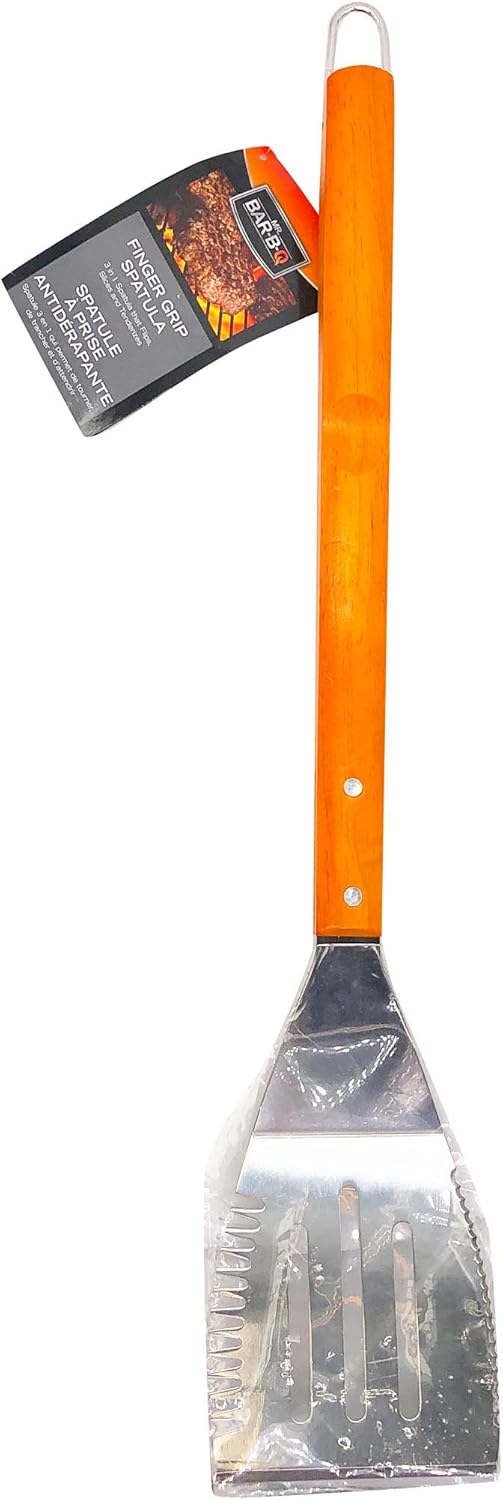 Amazon.com : Mr. Bar-B-Q, Inc. 02150X Finger Grip Spatula, 1.8-mm ...