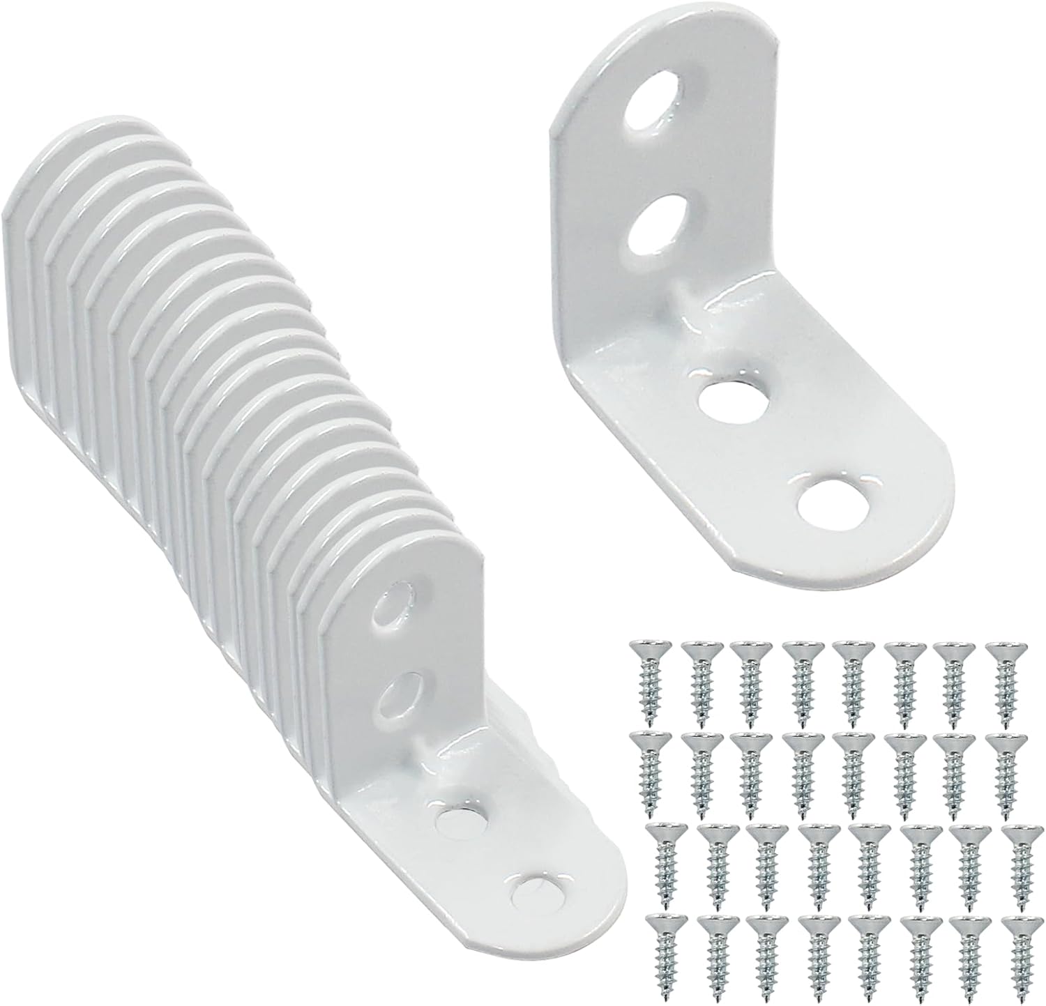 Amazon.com: uvbws 20 Pcs Right Angle Shelf Bracket Heavy Duty Corner ...